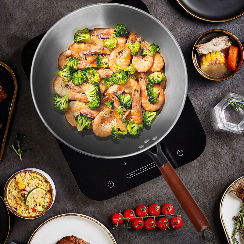 30/32/34CM Iron Wok Traditional Handmade Wok Kitch... – Grandado