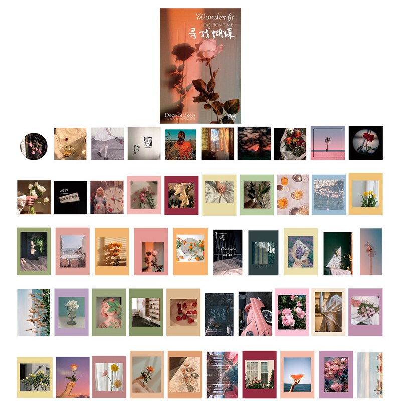 100 Pcs/set Vintage Scrapbooking Diy Stickers Pack... – Grandado