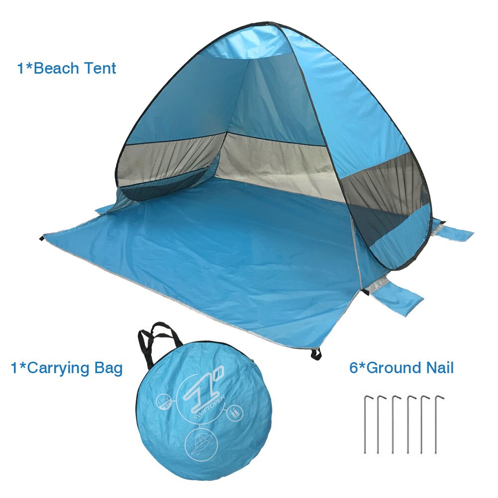 Carpa de Playa totalmente automática, protector so... – Grandado