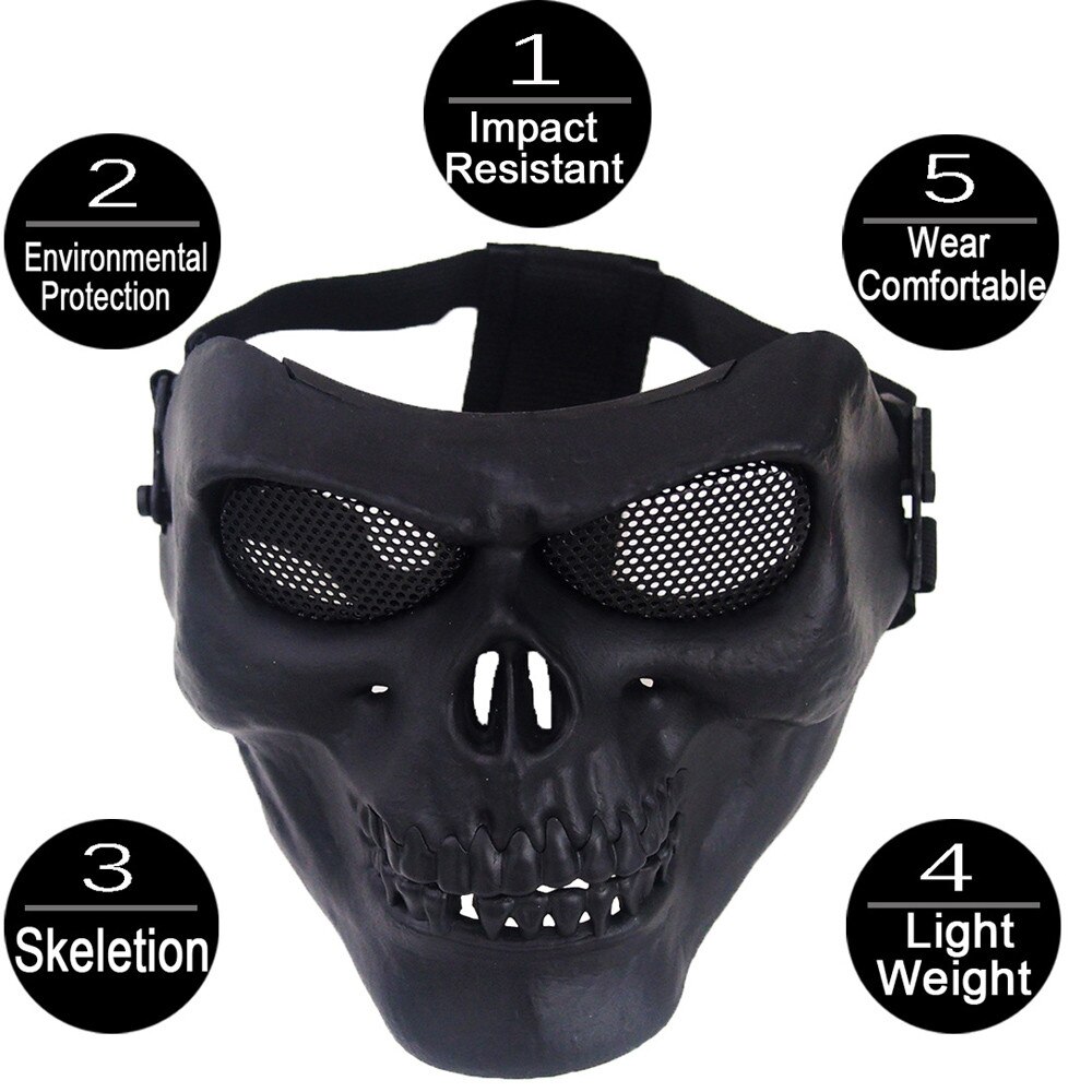 Cool Skull Multi Intball CS Face Mak Ski Bike Moto... – Vicedeal