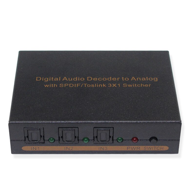 Digital o Decoder to Analog 3 Port Optical SPDIF T... – Grandado