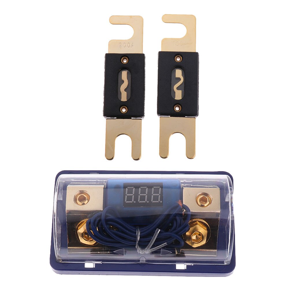 ANL Holder Block + 2x Fuse 100A 200A Overload Prot... – Grandado