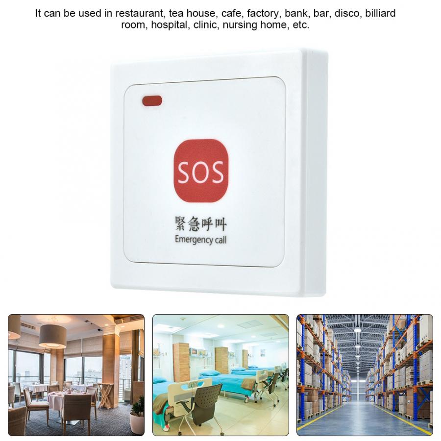 Pager Wireless Touchable Alert Call Help White But... – Grandado