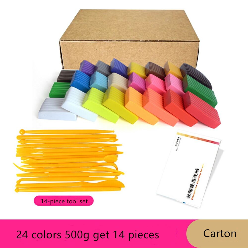 50 Color Light Soft Clay DIY Toys Children Educati... – Grandado