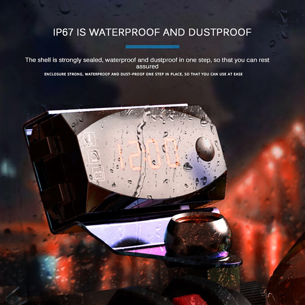 3 in 1 digital led display meter voltmeter ur term... – Grandado