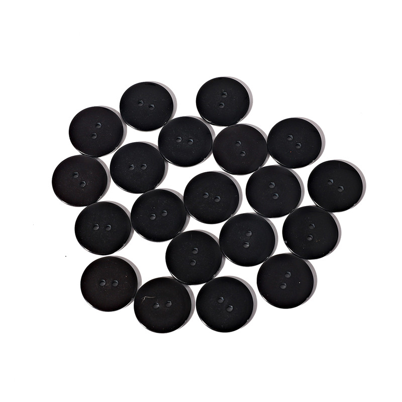 9/11/15/18/20/23/25mm sort/hvide plastik runde kna... – Grandado