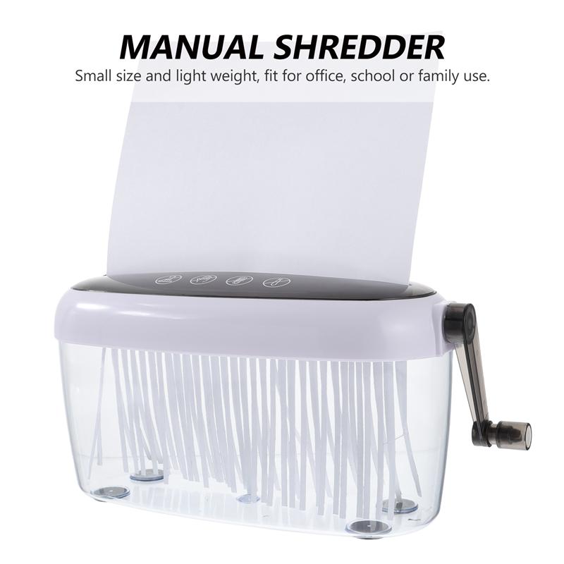 Home Mini Manual Desktop Paper Shredder Hand Shred... – Grandado