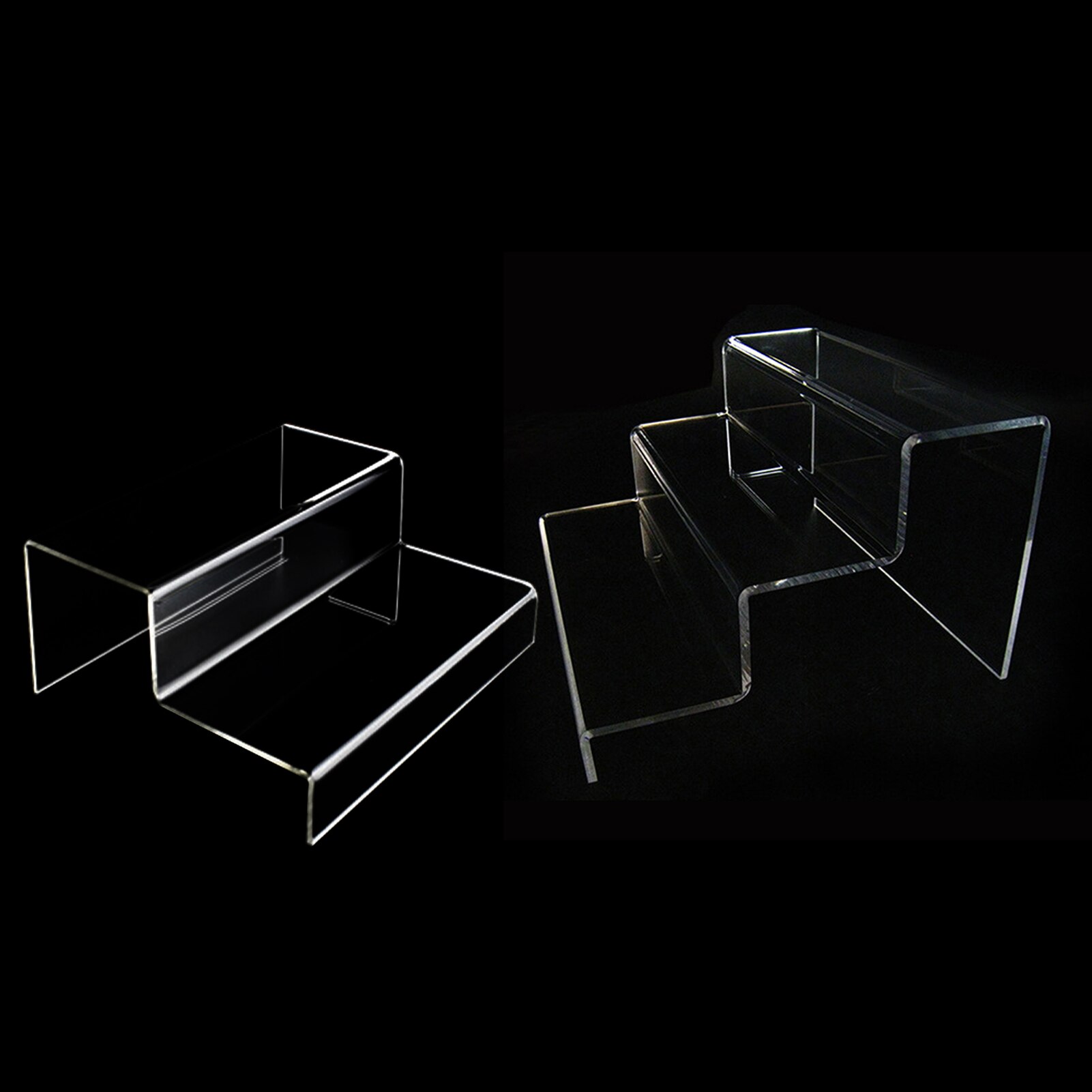 2/3 Layers Acrylic Ladder Display Stand Transparen... – Grandado
