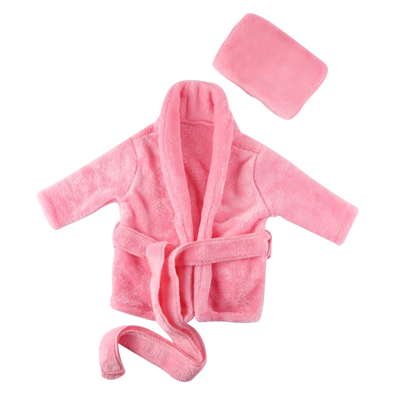Newborn Baby Flannel Robe Bathrobe and Bath Towel ... – Vicedeal