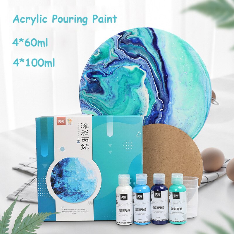60ml 100ml High Flow Acrylic Fluid Pouring Paint S... – Vicedeal