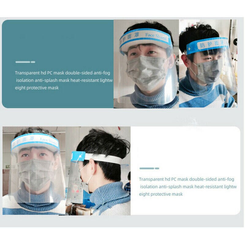 Full Face Shield Mask Clear Flip Up Visor oil fume... – Vicedeal