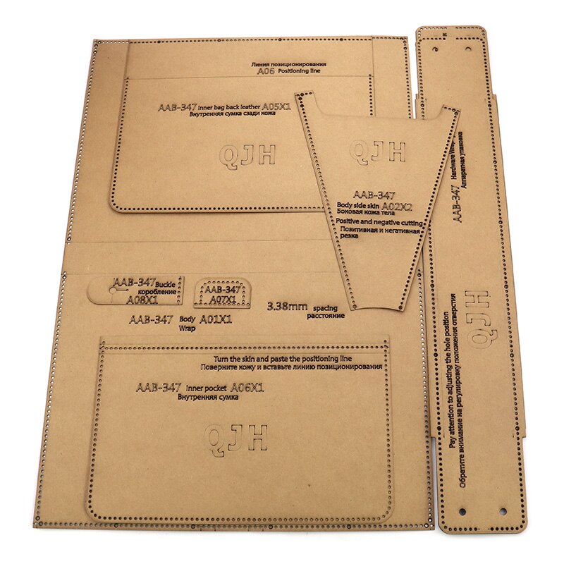 DIY handmade leather goods folder package kraft pa... – Grandado