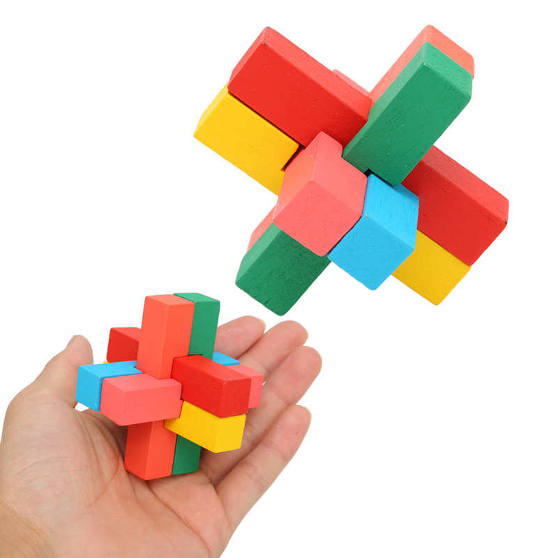 Brain Puzzle Lock Toys Lightweight Wooden Brain Pu... – Vicedeal