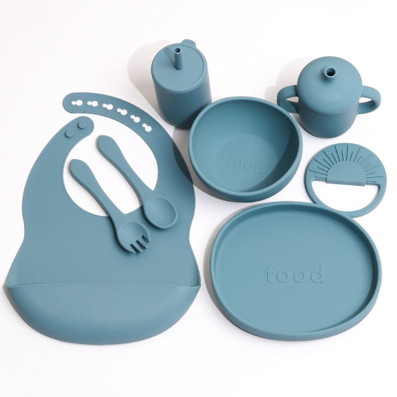 Children's Feeding Tableware Silicone Baby mea... – Grandado