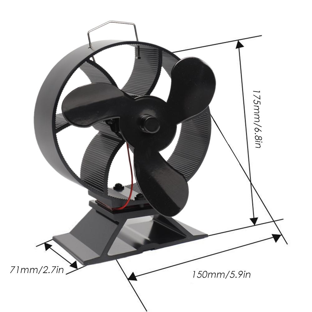 Heat Powered Stove Fan Intelligent Energy Saving E... – Grandado