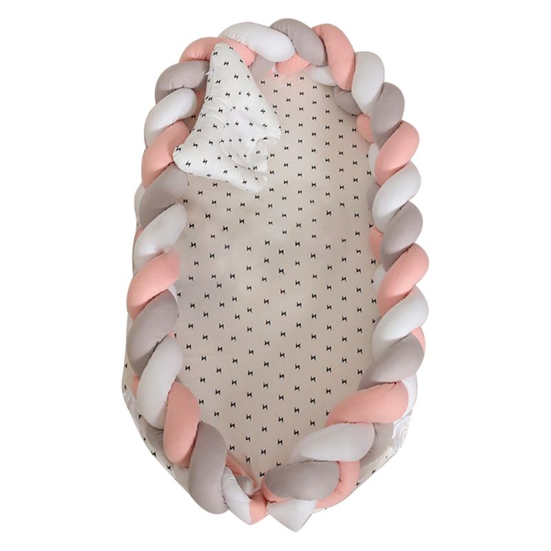 Portable Baby Knit Crib Newborn Sleeping Nest Soft... – Grandado