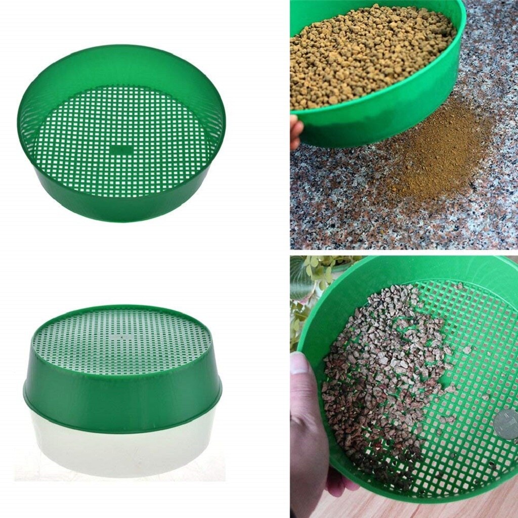 3mm Mesh Garden Soil Sieve Riddle Riddler Sifter A... – Vicedeal