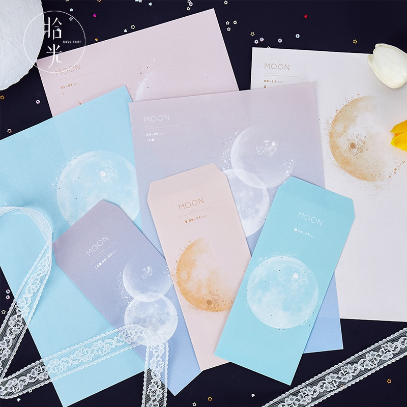 4 Set Letter envelope Kraft Paper Envelopes Cute K... – Grandado