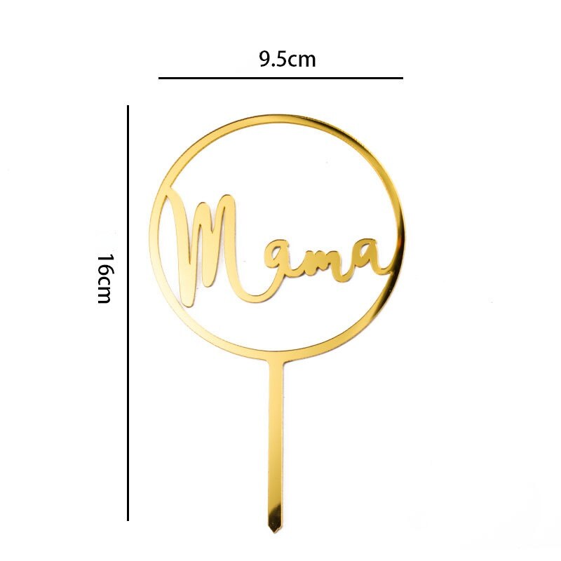 Gold Happy Birthday Mama Cake Topper Happy Mother&... – Vicedeal