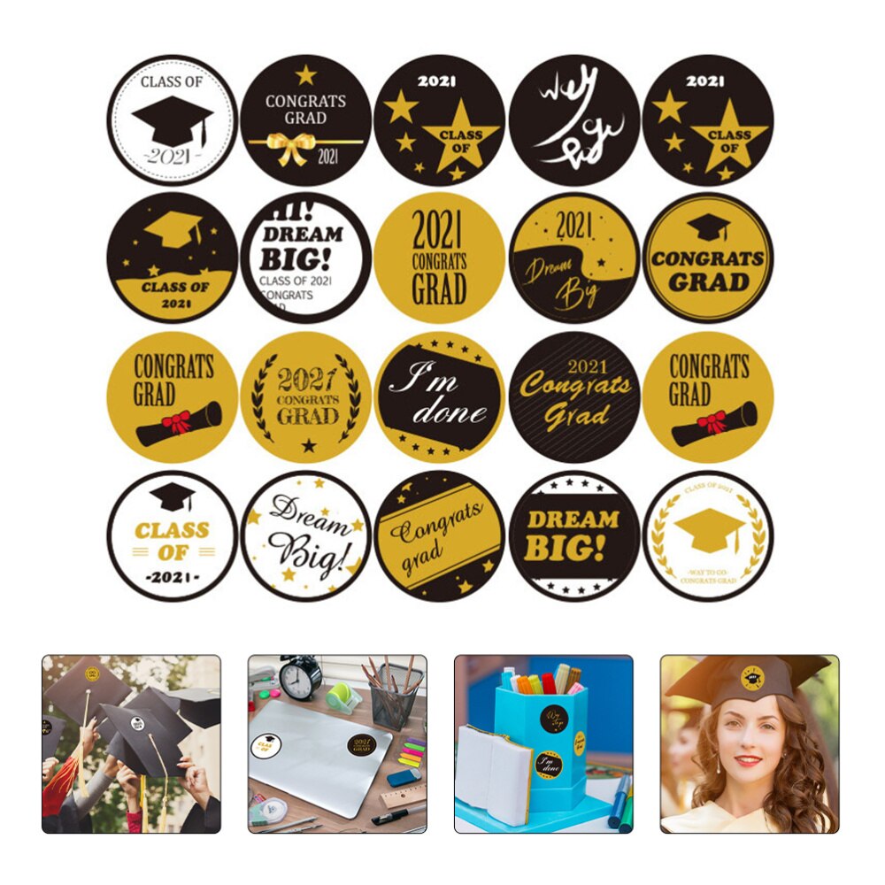 20 Vellen Graduation Party Favor Labels Stickers G... – Grandado