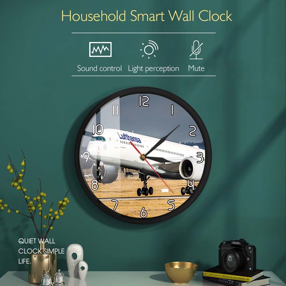 Airplane Taking Off Aviation Pilot Metal Frame LED... – Grandado