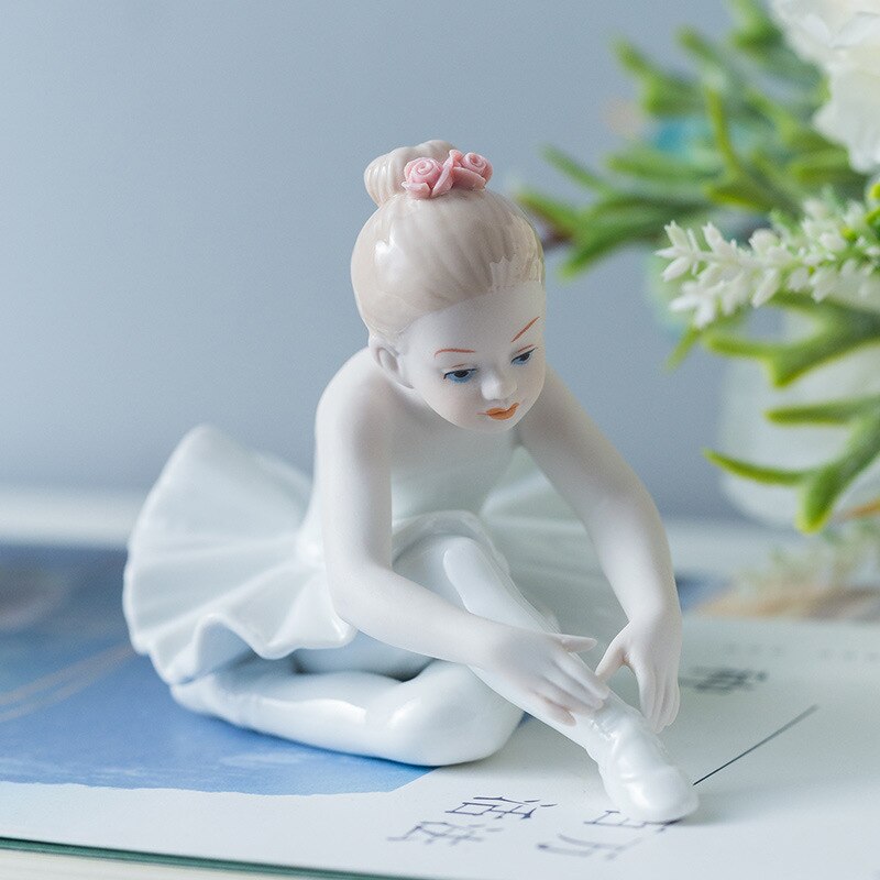 European Ceramic Ballet Dancer Ornament Girl Livin... – Vicedeal