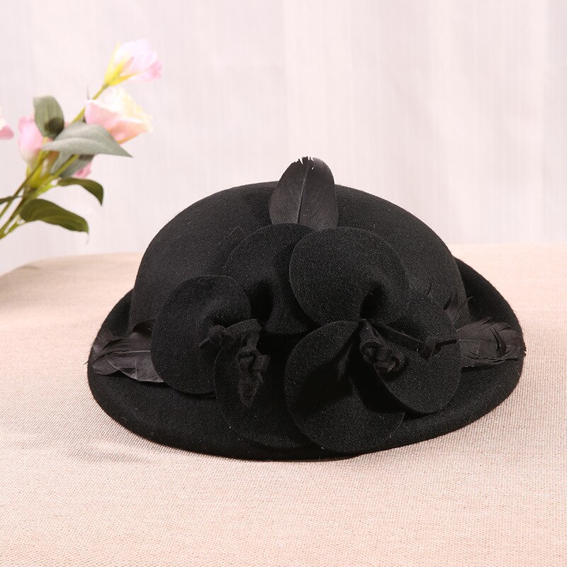 Female Winter Australia Wool Vintage Floral Autumn... – Vicedeal