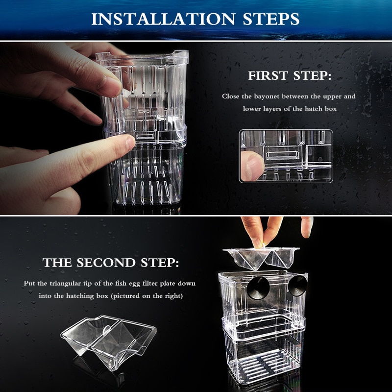 Fish Breeding Box Aquarium Breeder Box Double Gupp... – Grandado