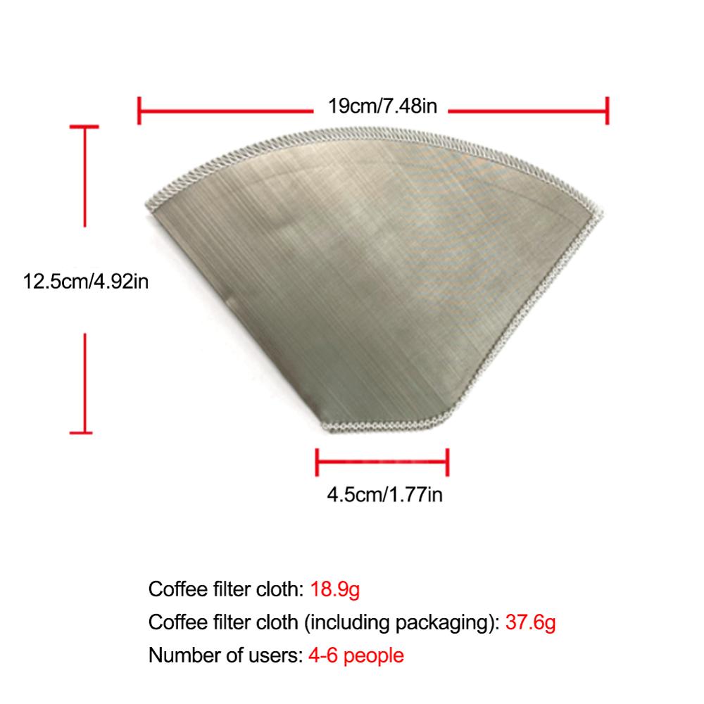 Reusable Pour Over Coffee Filter Stainless Steel P... – Vicedeal