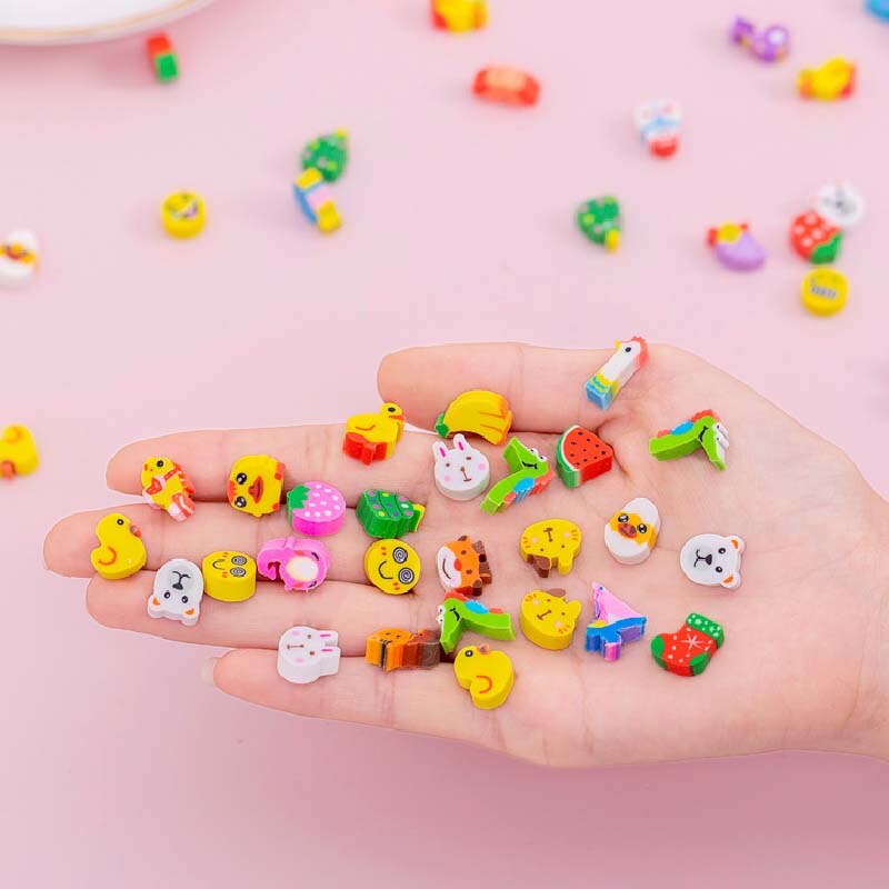 100 st mini penna gummi barn & #39 ;s djur frukt t... – Grandado