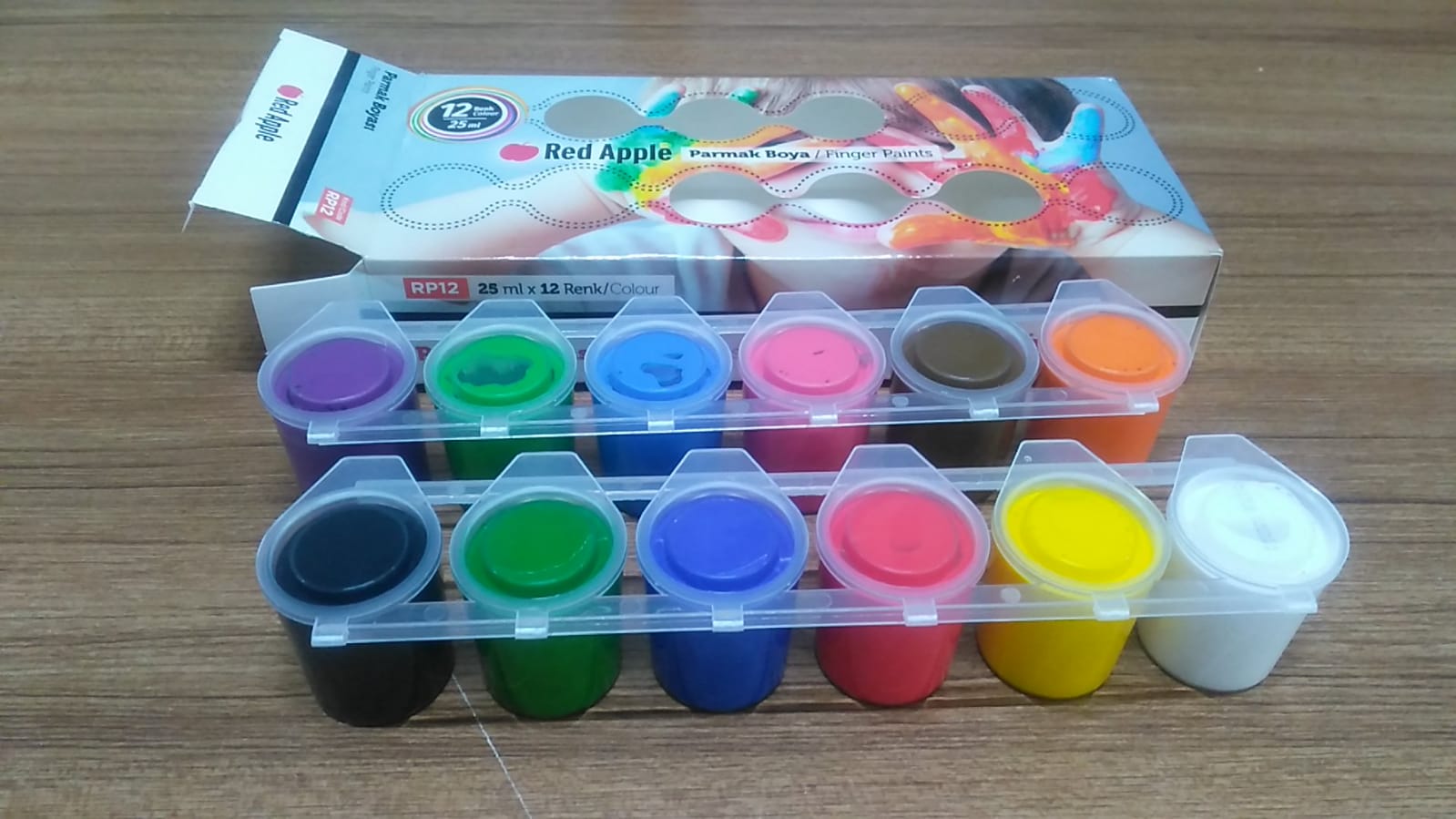 Finger Paint EN71 Safe For Kids 25 Ml 12 Vibrant C... – Grandado