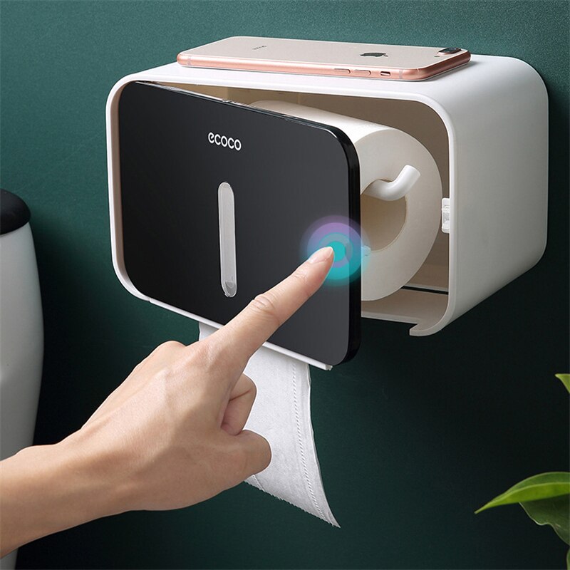 Wall Mounted Toiletrolhouder Waterdicht Tissue Hol Grandado