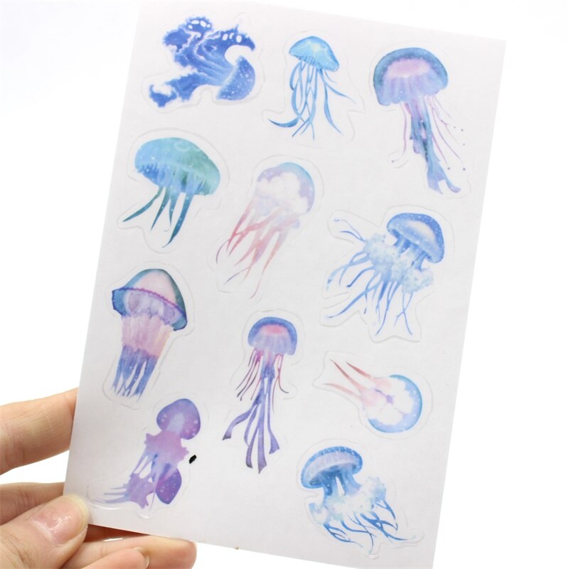 4pcs Jellyfish Self- adhesive Sticker for Scrapboo... – Grandado