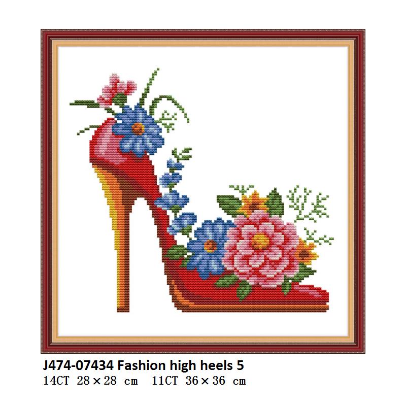 Joy Sunday High Heels Stamped Cross Stitch Kits Em... – Grandado