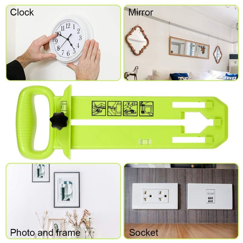 Picture Hanger Photo Frame Level Ruler Multifuncti... – Vicedeal