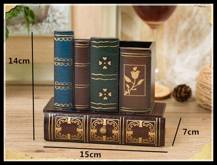 Vintage Pen Holder Organizer Home Office Storage D... – Grandado