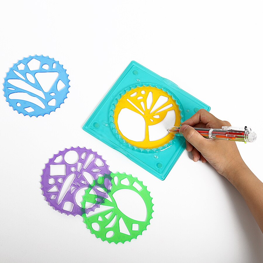 Spirograph set Spiral Designs drawing kit with 4 d... – Vicedeal