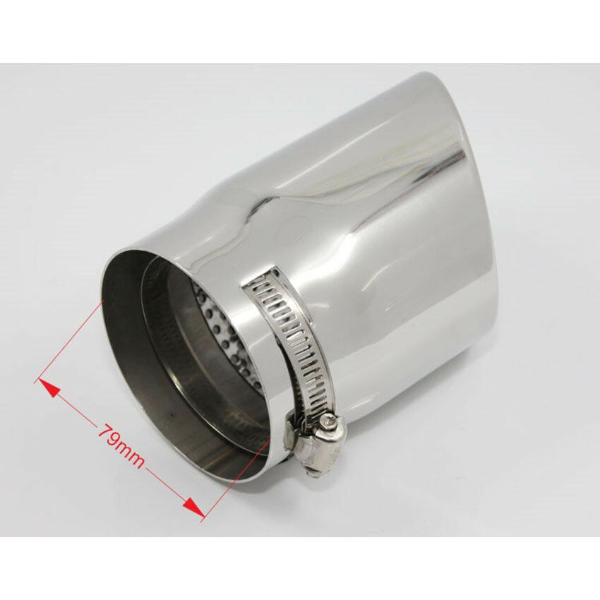 A Pair Stainless Steel Chrome Exhaust Muffler Tip ... – Grandado