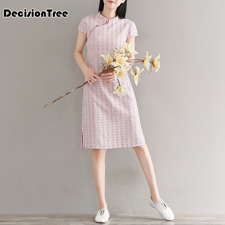 chinese dress cheongsam qipao floral print Vintage... – Grandado