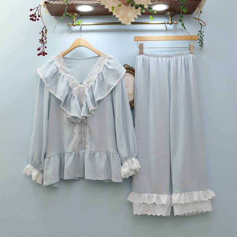 Xifer efterår bomuld pyjamas kvinder varmt nattøj ... – Grandado