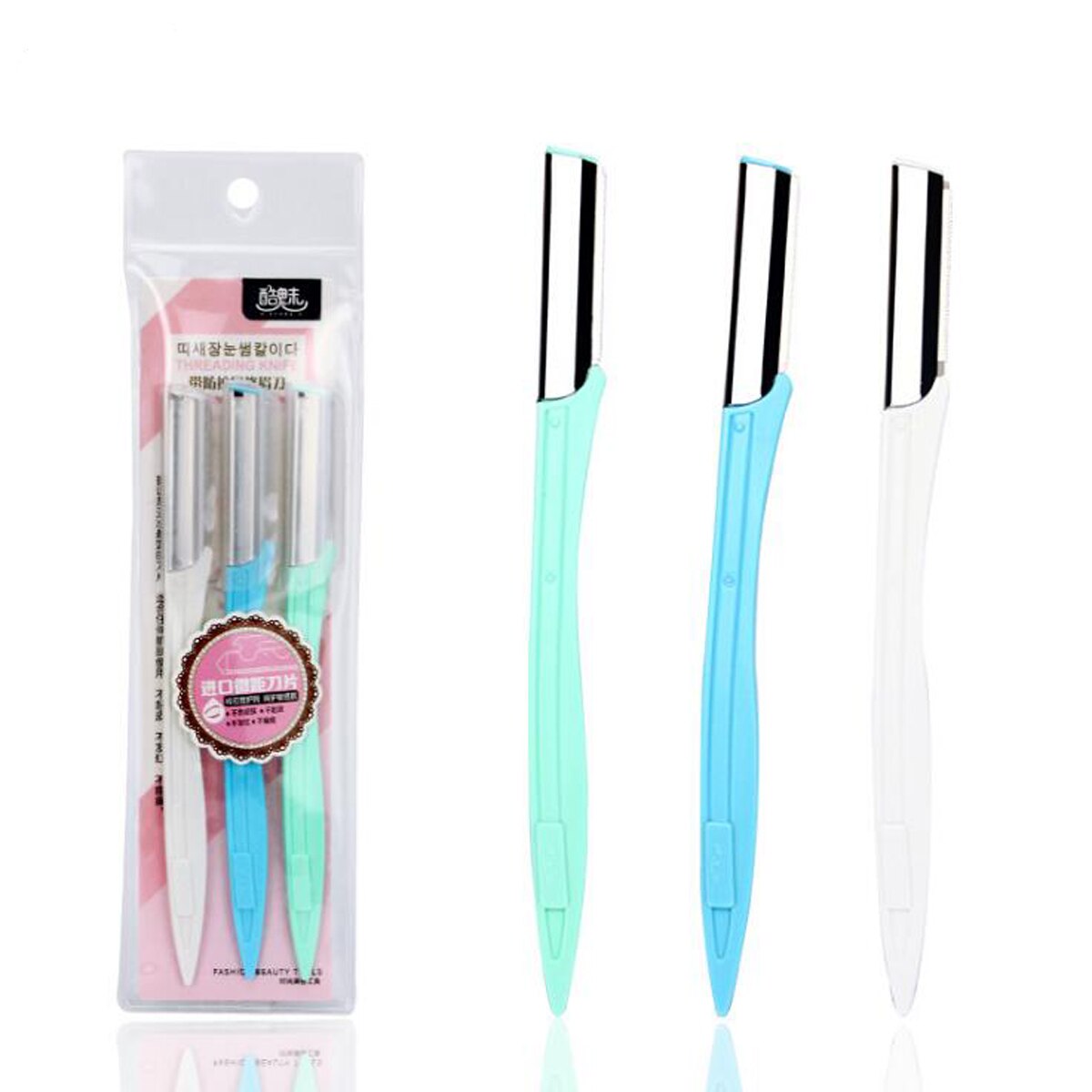3pcs/set Eyebrow Trimmer Safe Mini Makeup Knife Bl... – Vicedeal