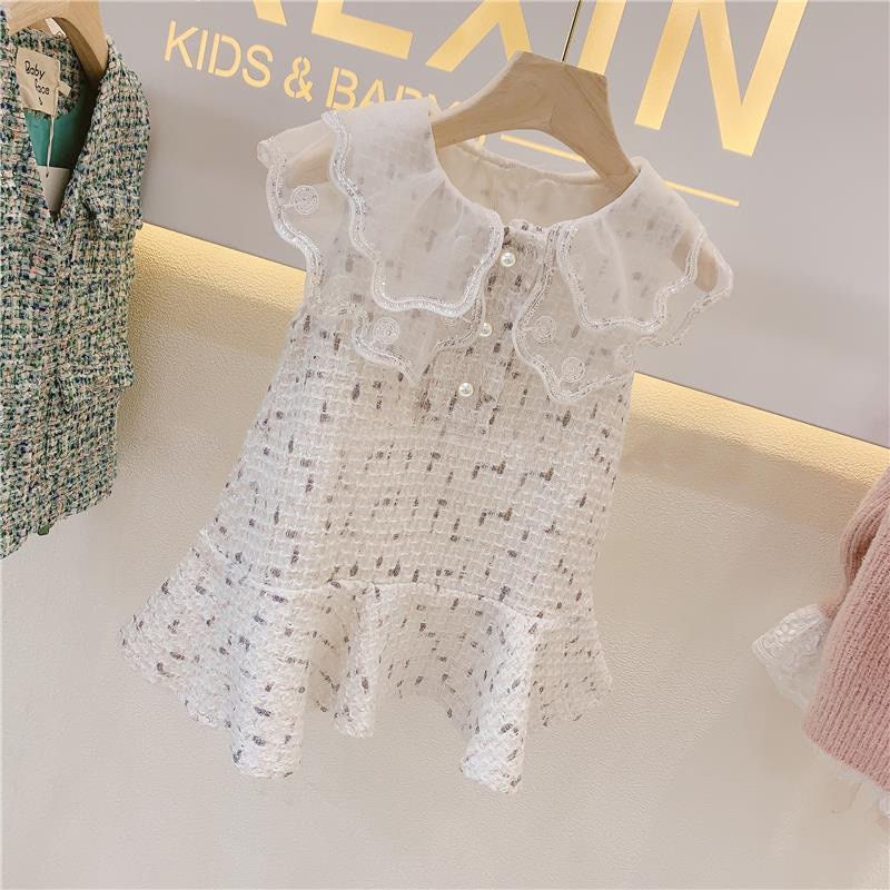 Autumn Girls Princess Tweed Dress Kids Vest Dress – Vicedeal