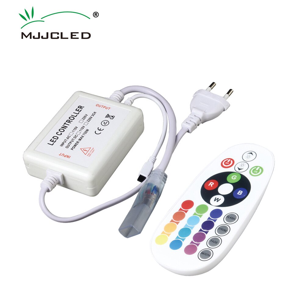 RGB LED Controller 220V EU 110V US with 24 Key IR ... – Grandado