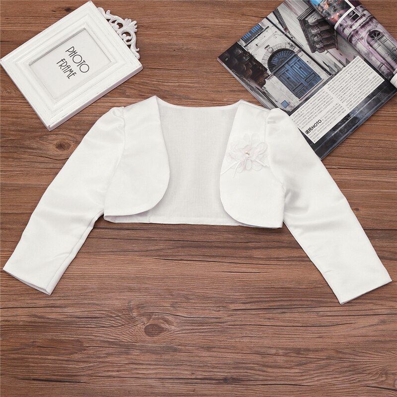 Baby Girls Lace Cardigan Girls Bolero Cardigan Lon... – Grandado