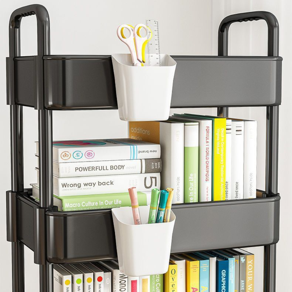 Kitchen Trolley Organizer Shelf Bathroom Double Ar... – Grandado