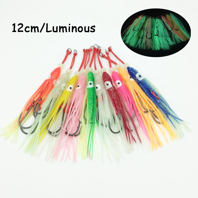 Inchiku Luminous Squid Skirt Double Hooks Soft Lur... – Vicedeal