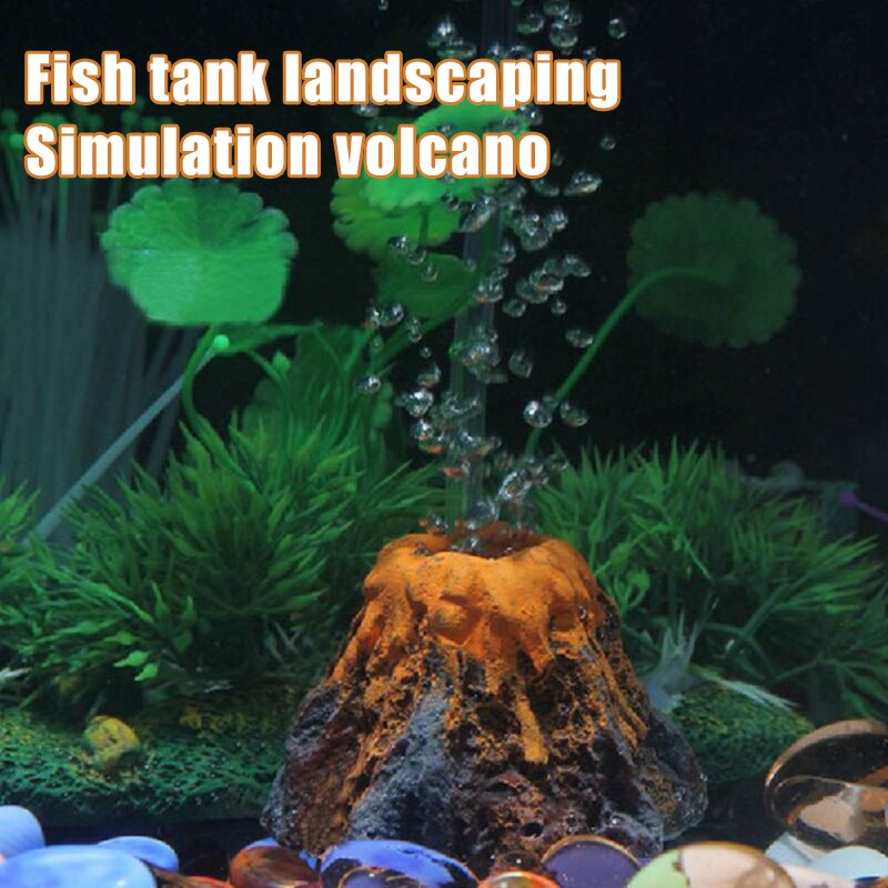 Resin Volcano Decoration Fish Tank Landscaping Orn... – Grandado
