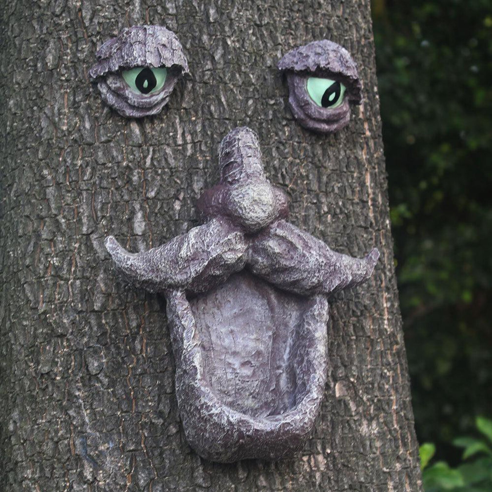 Old Man Tree Hugger Garden Peeker,Yard Art Outdoor... – Grandado