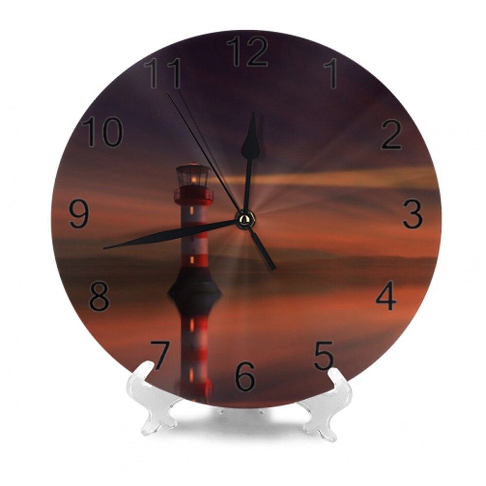 10inch Mountain WallClock Nature Scenery Numeral D... – Grandado