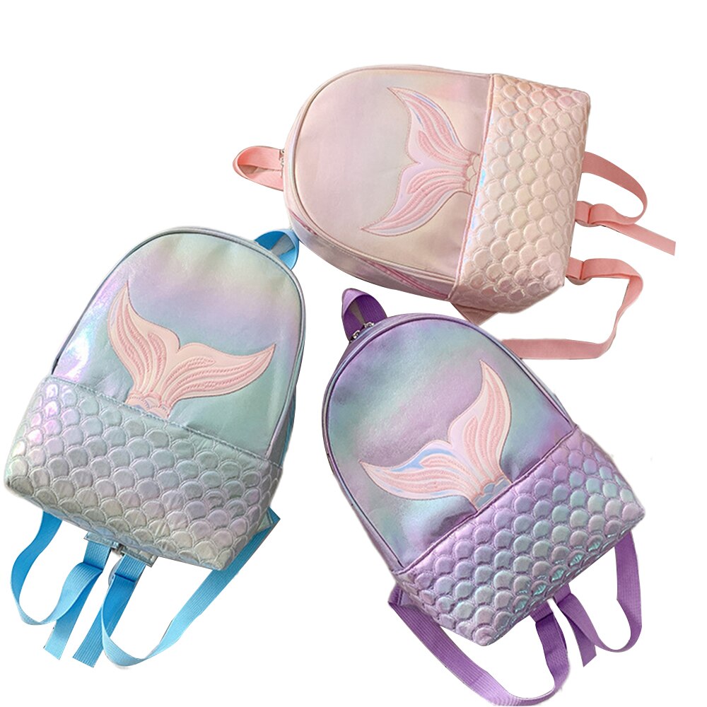 Mermaid Sequin Backpacks Women Ladies PU Leather S... – Vicedeal